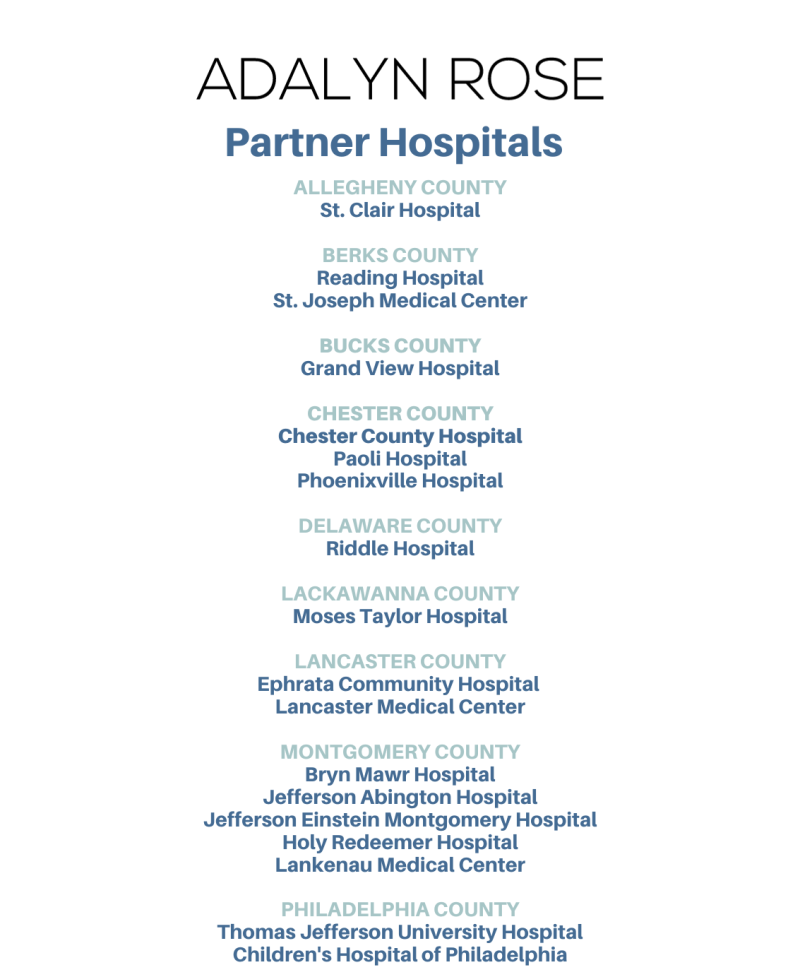 Hospital Partners - Adalyn Rose Foundation